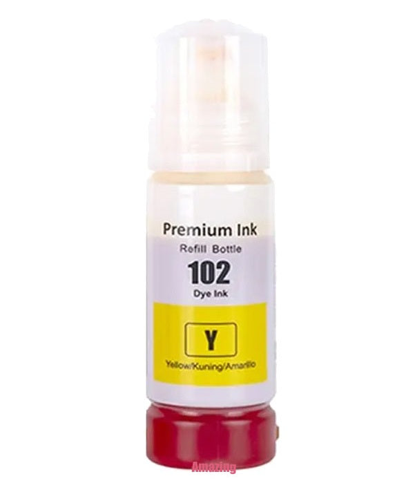 1 Compatible E102 Yellow Ink Bottle, For Epson 102, T03R4, Non-OEM ...