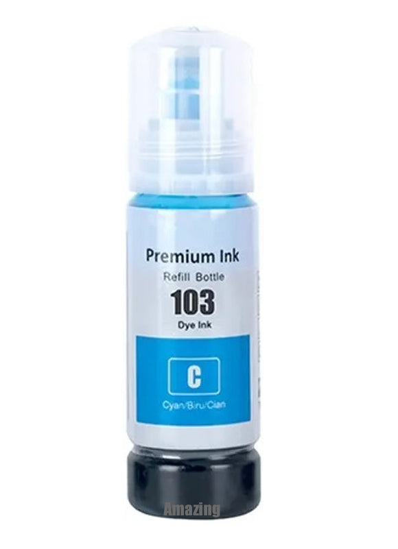 1 Compatible Cyan Ink Bottle, For Epson 103, T00S2, Non-OEM – Amazing ...